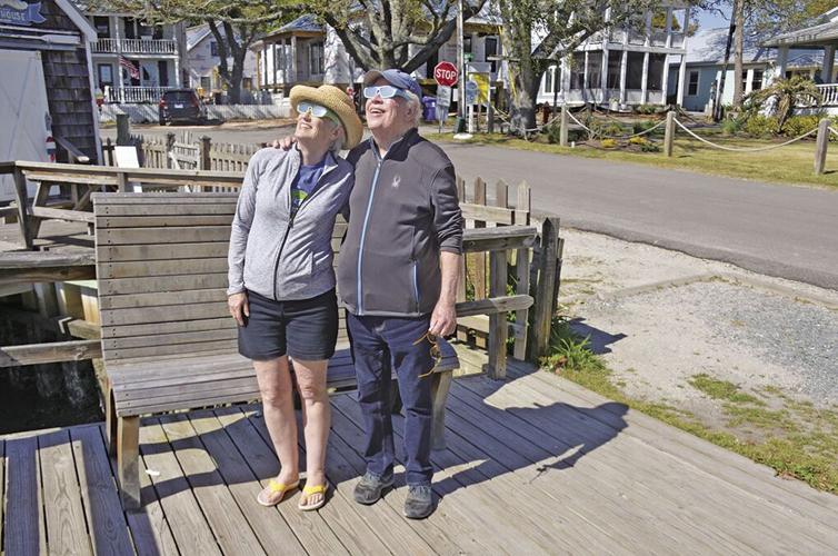 Monday afternoon eclipse viewed in Southport | Community Focus ...