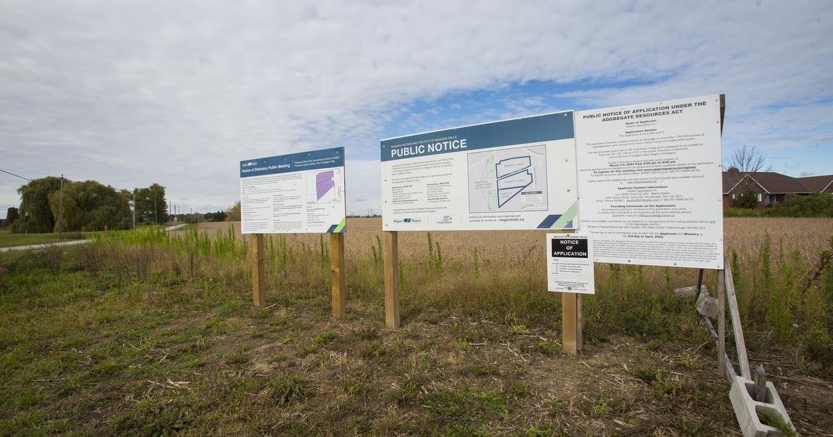 Quarry proposal is the pits: Niagara Falls residents