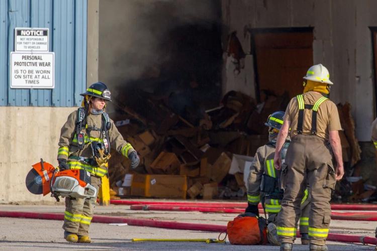 Fire breaks out at Thorold recycling plant