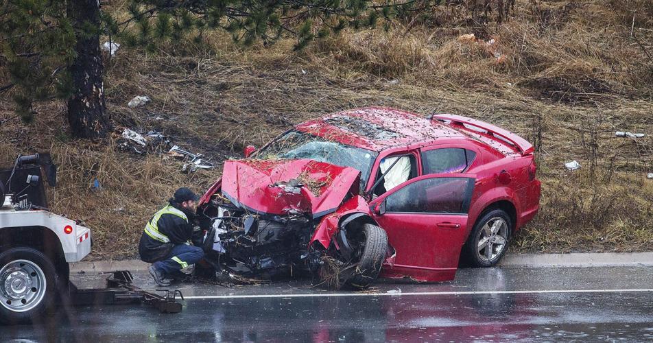 Car hydroplanes, crashes into tree off Hwy. 58: OPP
