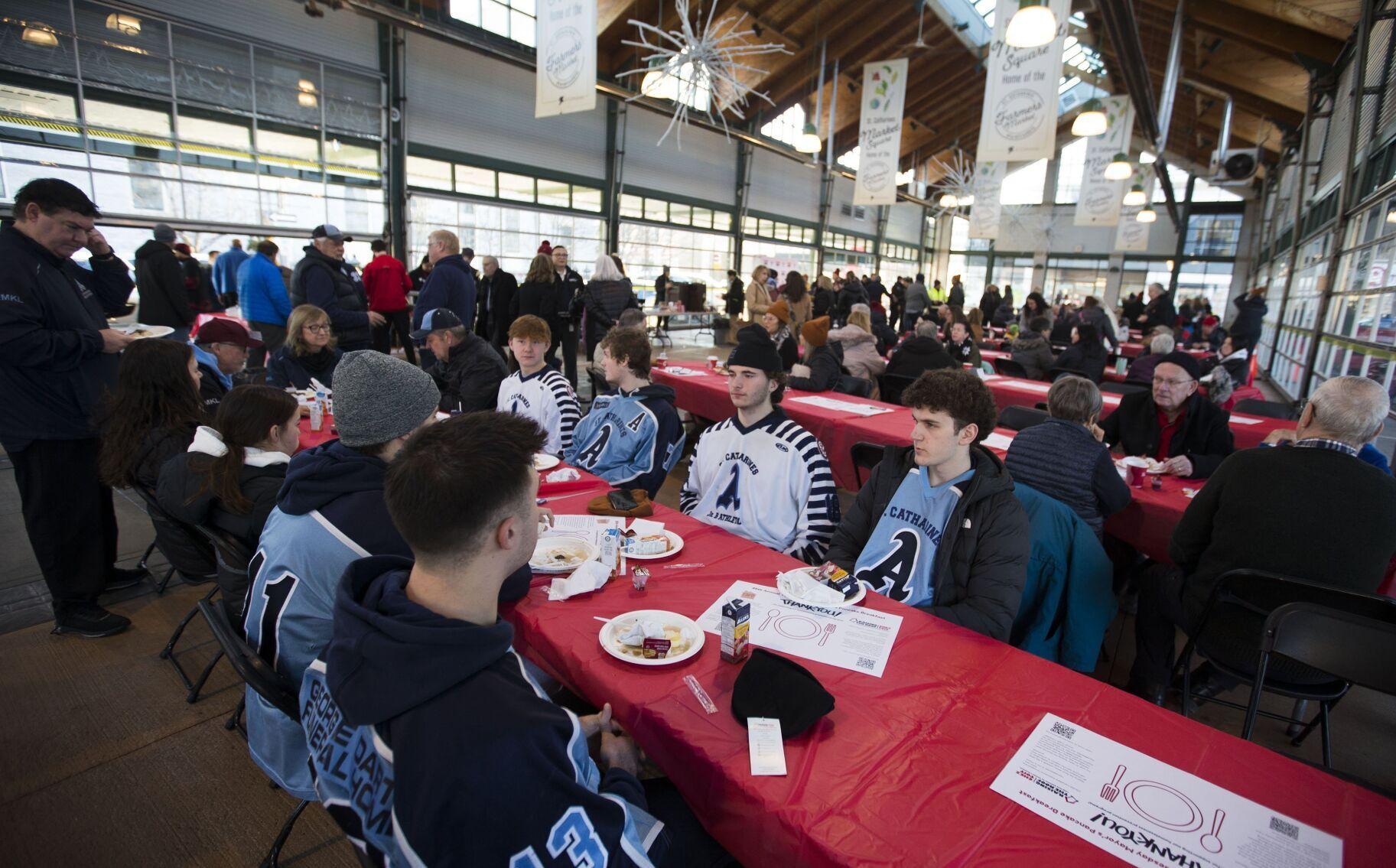 Photos: Pancakes add a stack of support to homeless relief efforts