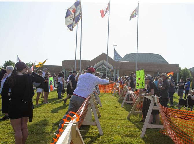 Catholic board suspends trustee for Nazi flag comments
