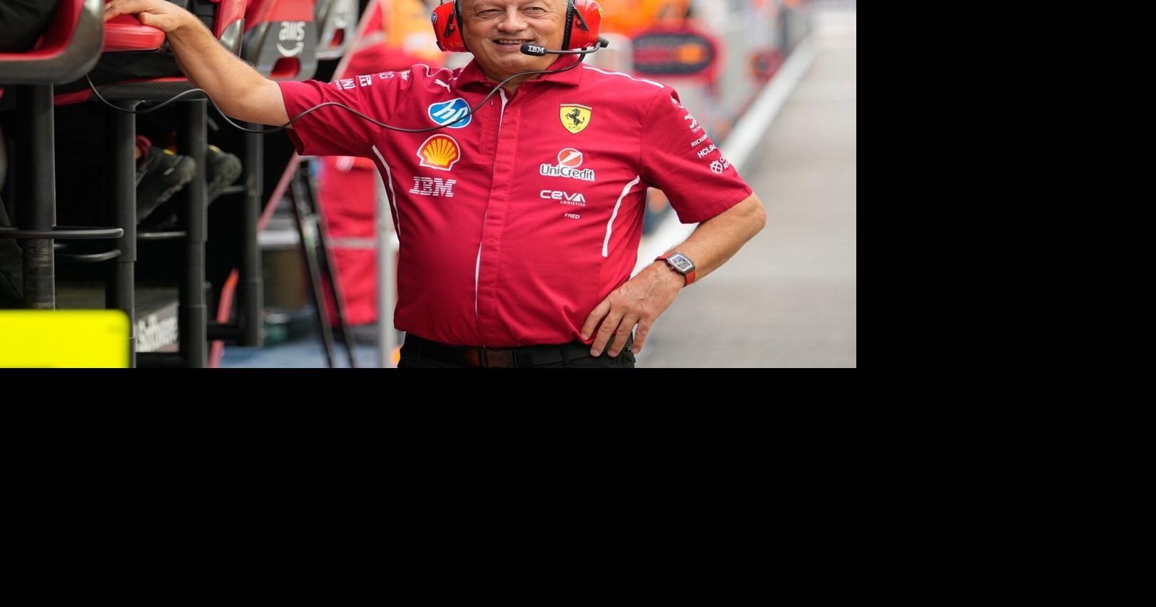 Ferrari team principal Fred Vasseur back at the track for Monaco Grand ...