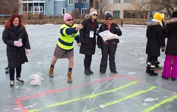 Teams chuck chickens for charity