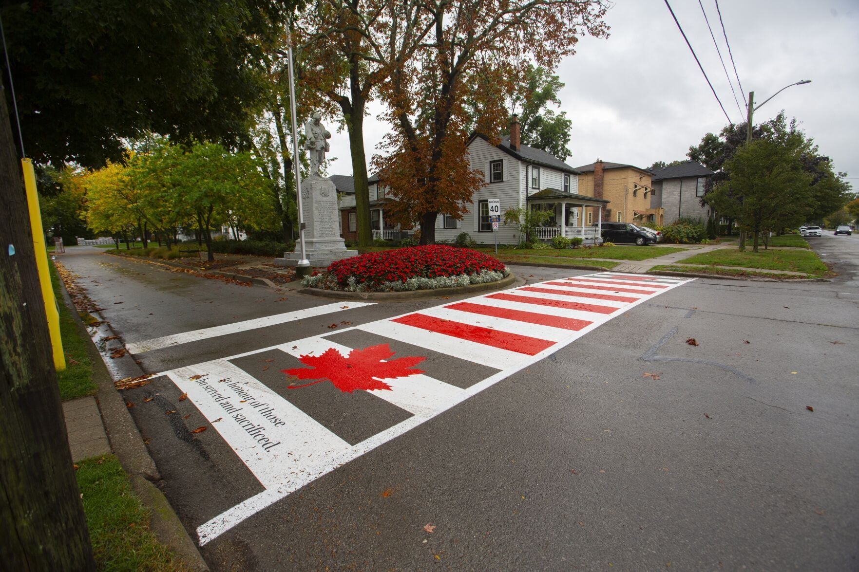 Veteran crosswalks installed in St. Catharines