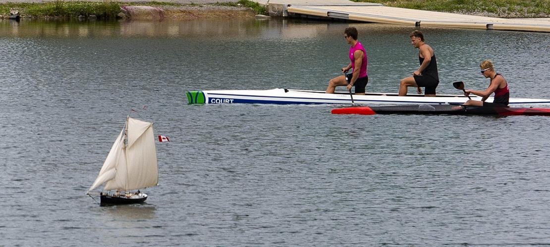 Model boats ply Welland International Flatwater Centre
