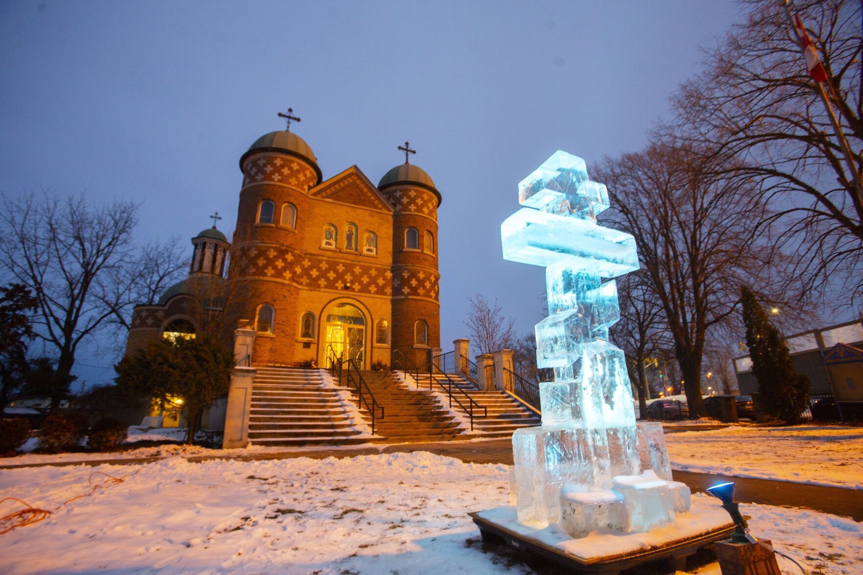 Ice cross marks Theophany at St. Catharines Ukrainian church