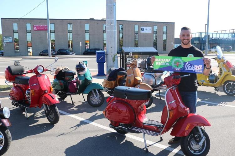 Vespa enthusiasts hold 3rd annual ride in Niagara region