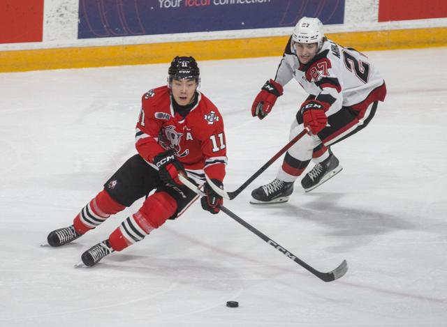 Niagara IceDogs trade team captain Kevin He to Flint