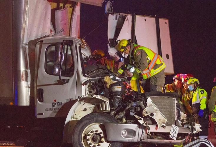 QEW crash in Beamsville sends truck driver, maintenance worker to ...
