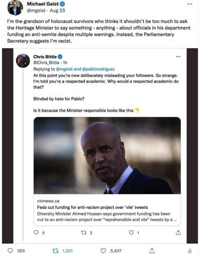 Bittle apologizes for ‘unfounded and inappropriate’ tweet after online feud with law professor