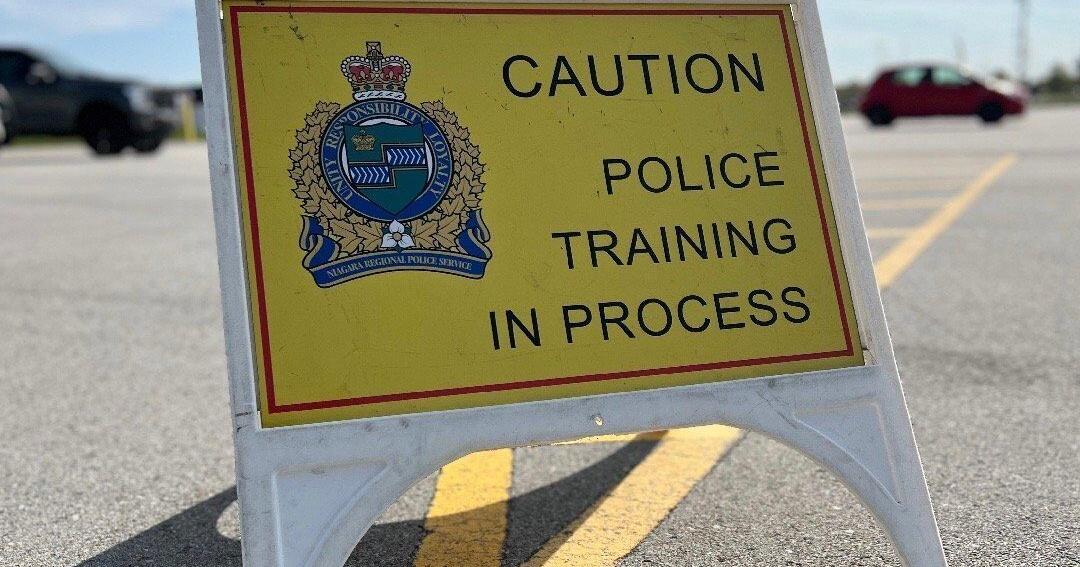 Police driver training happening in rural Welland and Pelham
