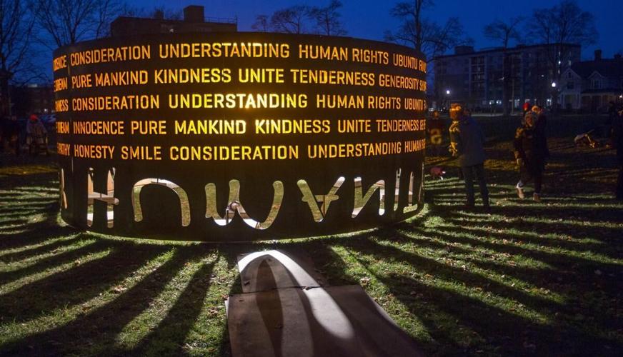 Photos: Niagarans aglow in ‘Humanity Art Installation’