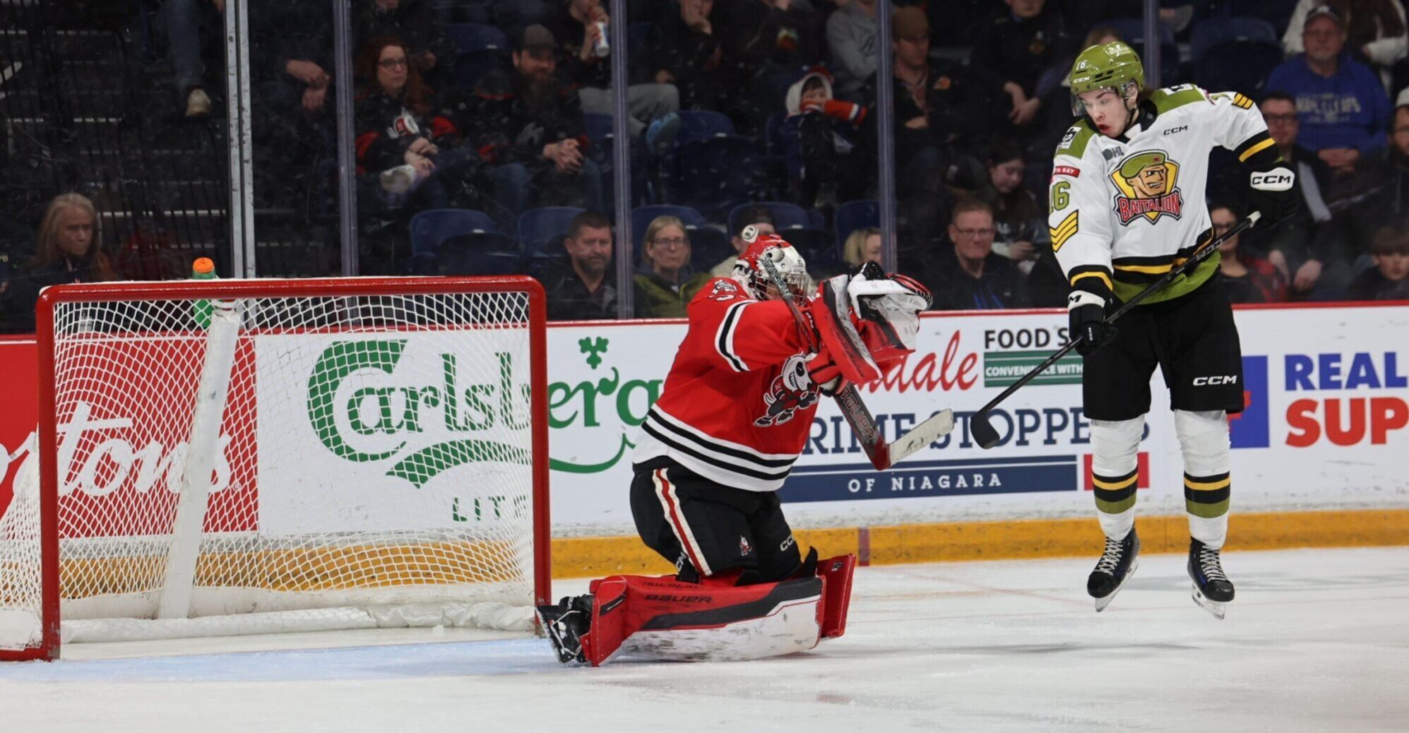 Niagara IceDogs-Barrie Colts OHL game