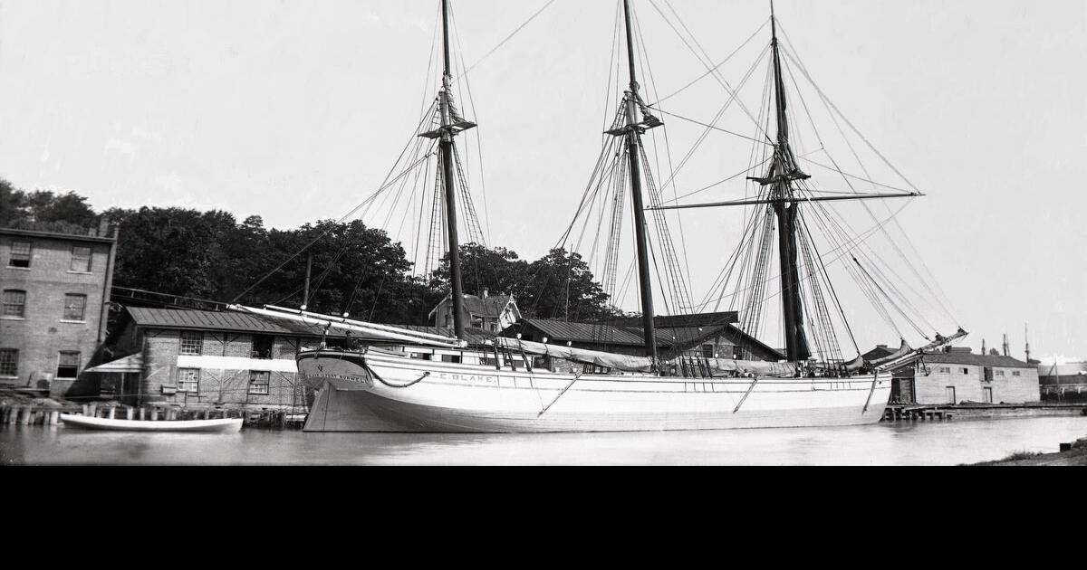 Yesterday and Today: A Great Lakes schooner captured in moment of time ...