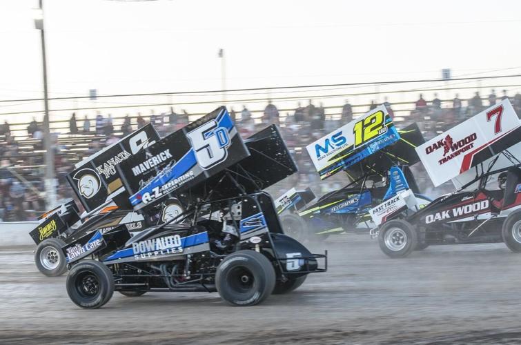 Sprint Car racer earning his wings