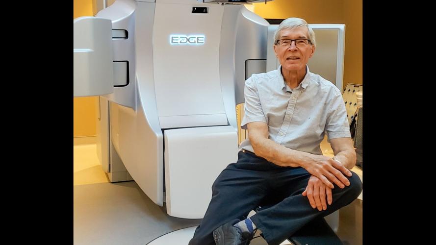 Former radiation physicist returns, this time for treatment