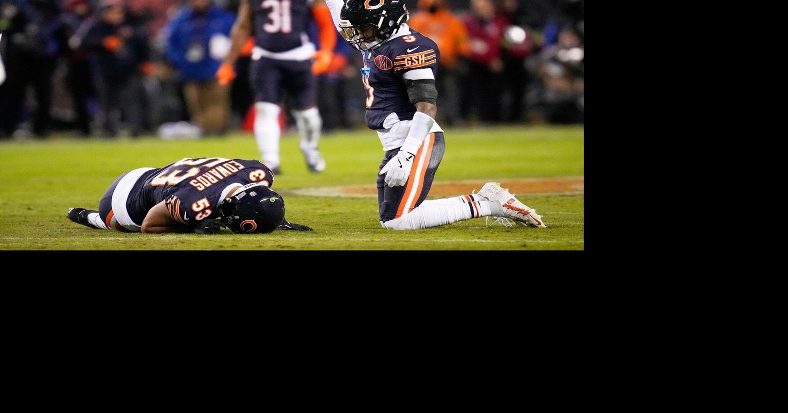 Bears linebacker T.J. Edwards to miss the rest of the season with leg ...