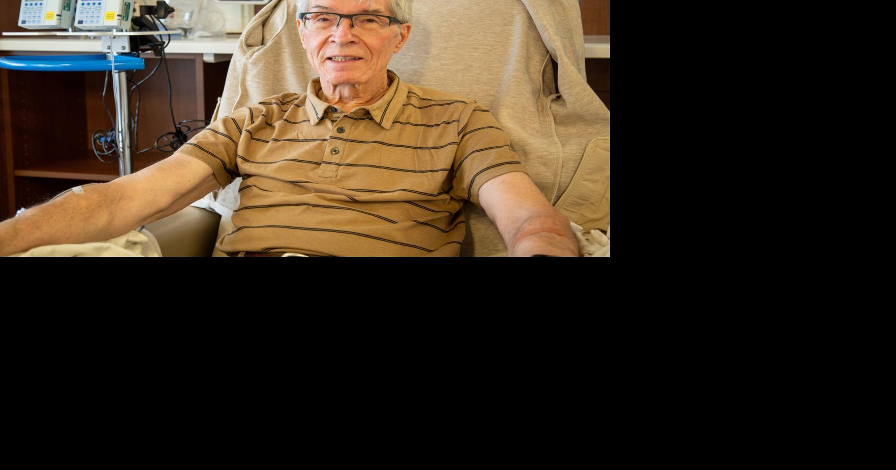 Former radiation physicist returns, this time for treatment
