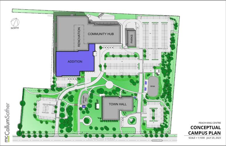Peach King Centre expansion in schematic design phase
