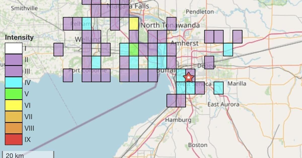 Earthquake rattles Niagara as tremors spread from epicentre in western ...