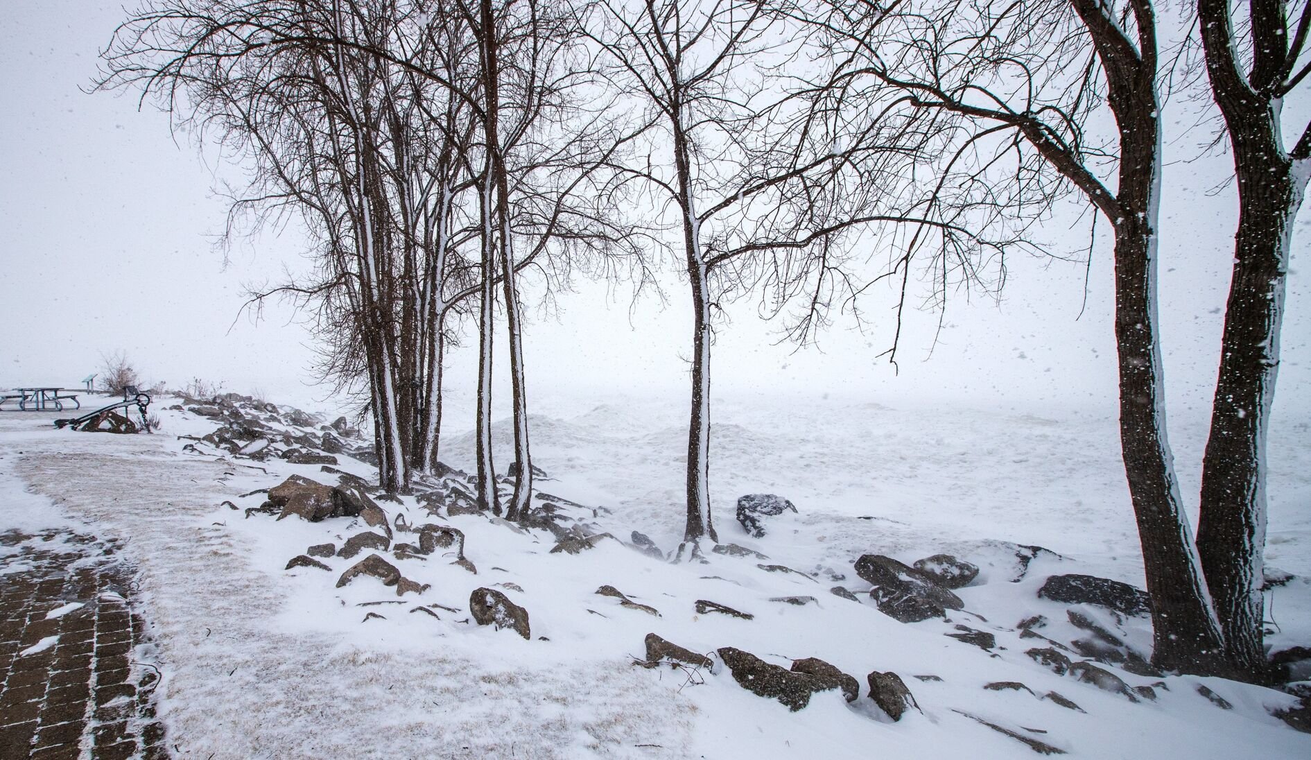 View Lake Erie ice volcanoes from a distance: fire chief