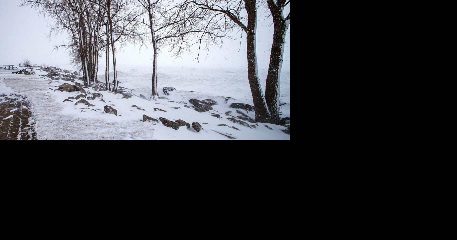 View Lake Erie ice volcanoes from a distance: fire chief