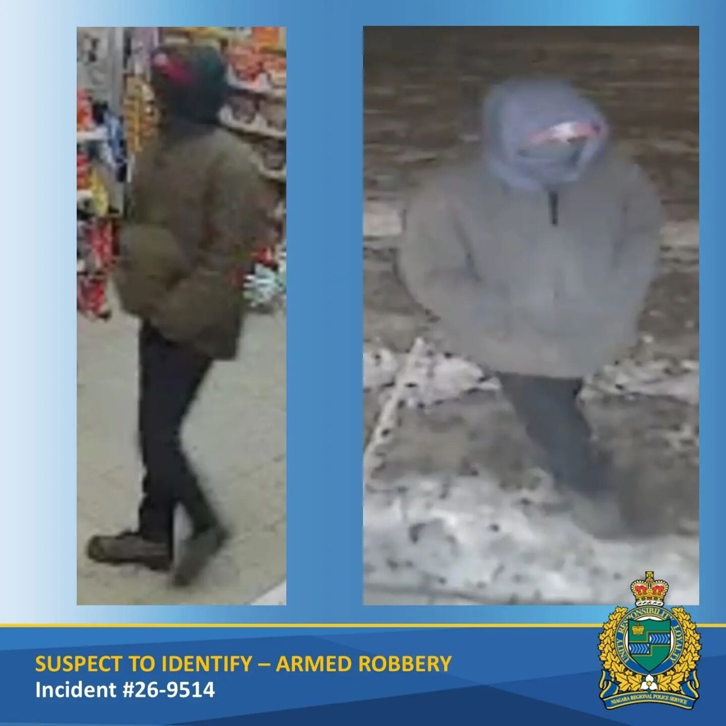 Police seek suspect in Fort Erie convenience store robbery