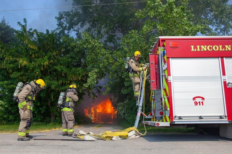 Lincoln firefighters battle Saturday afternoon fire in Beamsville