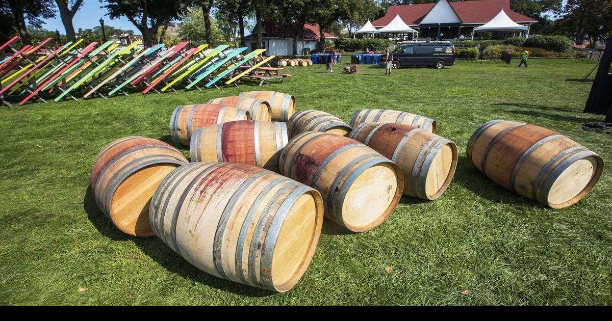 Photos: Grape and Wine sets up in Montebello Park