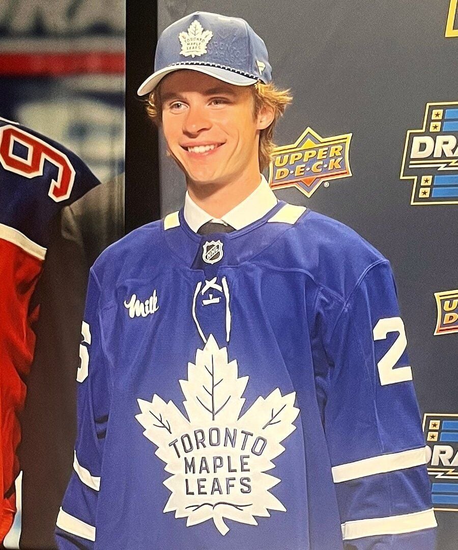 Tr’ondëk Hwëch’in celebrates as Gavin McKenna picked first in NHL draft