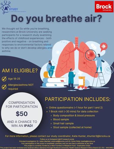 Brock study looks at allergies, stressful childhood link