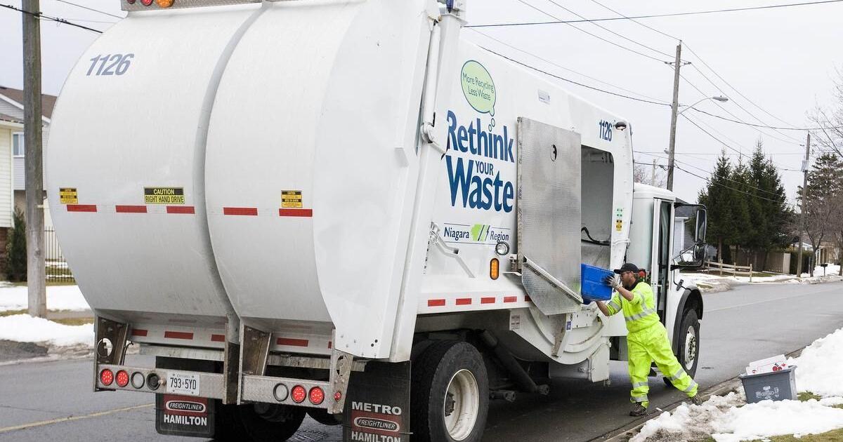 Niagara Region issues garbage collection reminder for holidays
