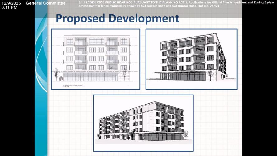 Residents opposed to 5-storey Quaker Road mixed-use proposal
