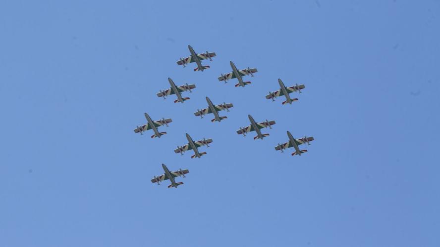 Photos: Italy’s aerobatic team flies over Niagara Falls
