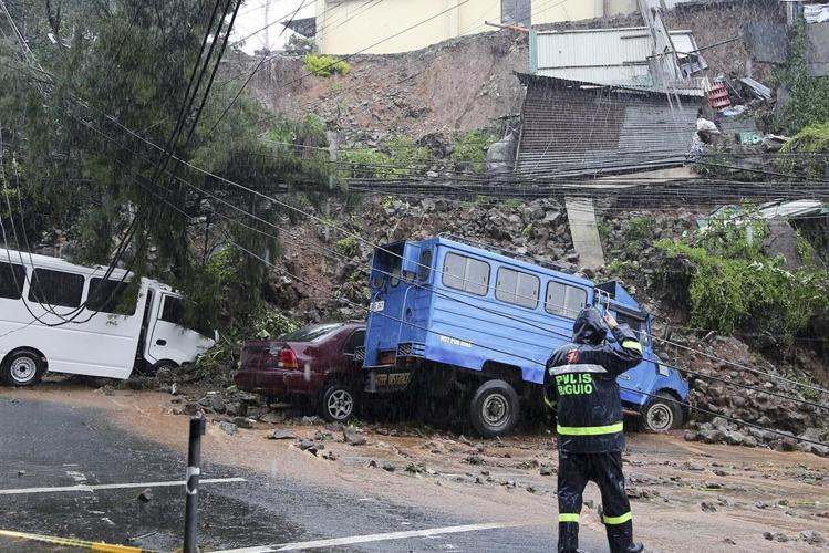 Typhoon blows off roofs, floods villages and displaces thousands in ...