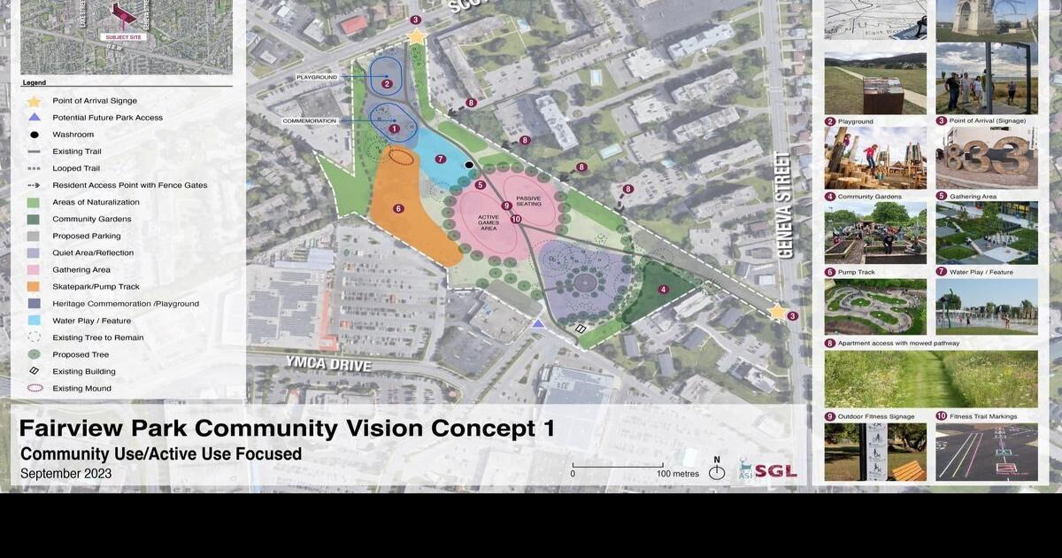 Two concepts for Fairview Park ready for feedback