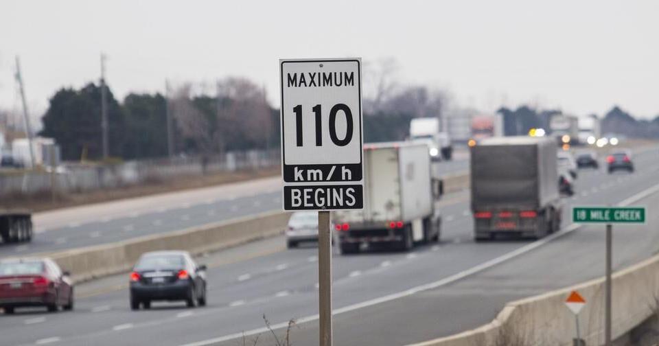 Niagara stretch of QEW getting permanent 110-km/h speed limit