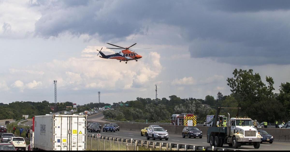 7 people injured in Tuesday’s QEW crash