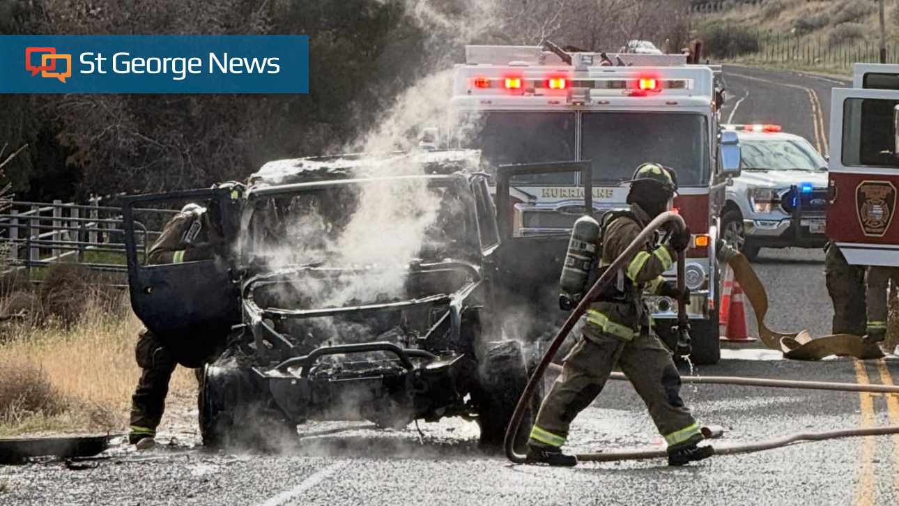 Driver escapes after Jeep catches fire near Pintura | News ...