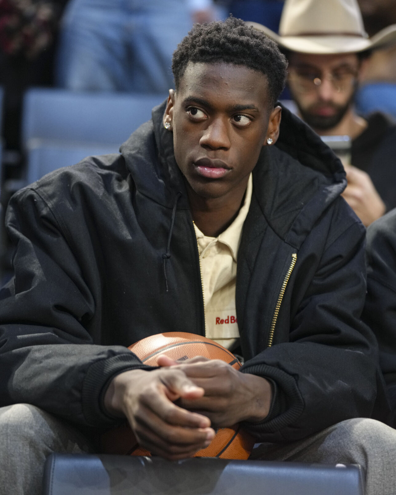 With an eye on 2026 draft, touted prospect AJ Dybantsa watches Spurs ...