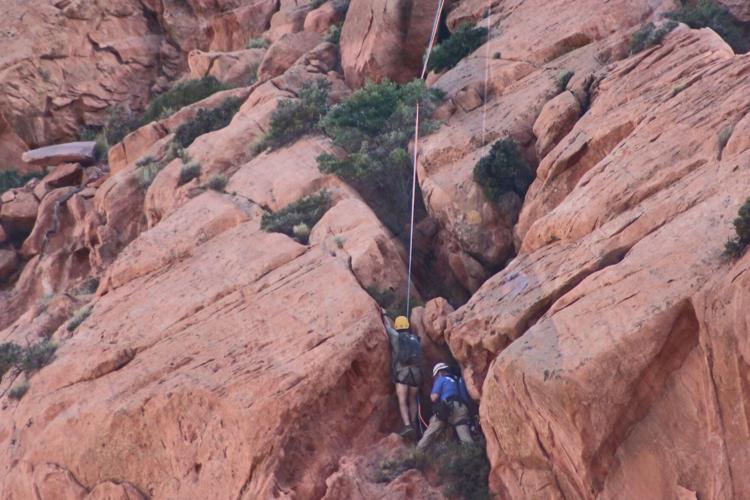 Trapped climber sleeps at edge of 600-foot cliff overnight | Local News ...