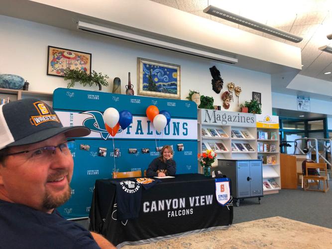 Cedar City grappler pins down women’s wrestling scholarship at Snow ...