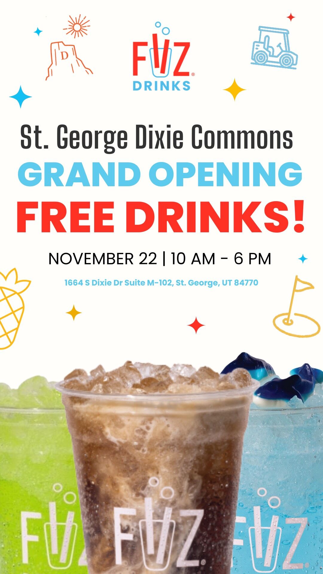 FiiZ Drinks, Desert Caddie in Dixie Commons throw grand opening party ...