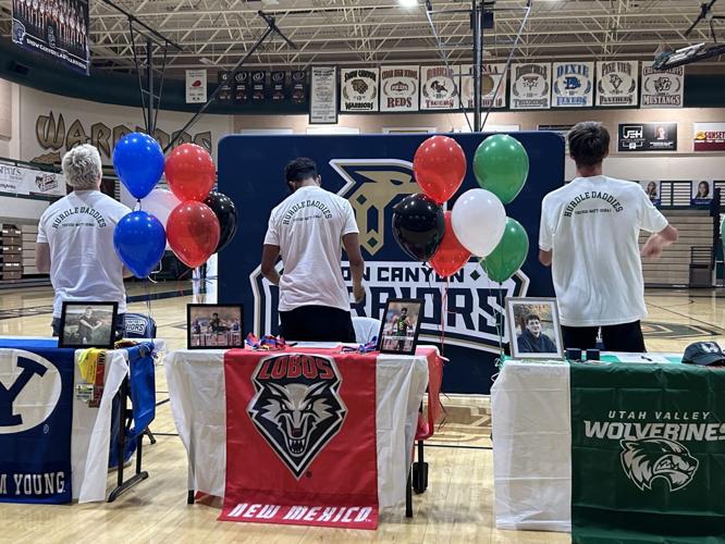 Snow Canyon’s ‘Hurdle Daddies’ commit to colleges; Cedar’s McKoy Smith ...