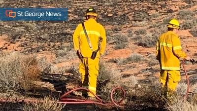 Early morning fire in St. George threatens substations, wood power line ...