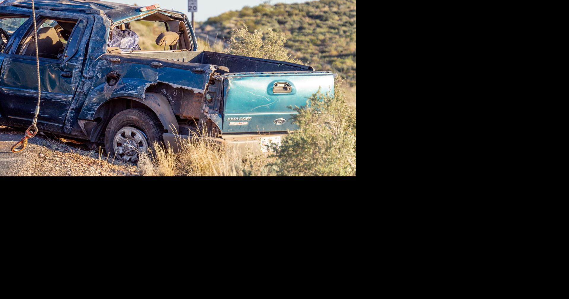 Man rolls truck towing oversized load, crashes through fence near Dixie ...