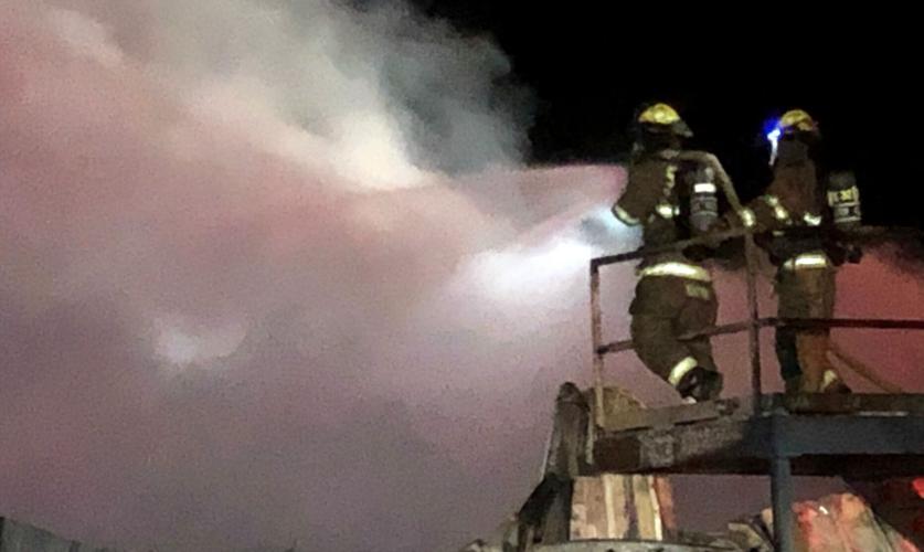 Structure fire destroys abandoned warehouse near Old Apex Mine Road ...