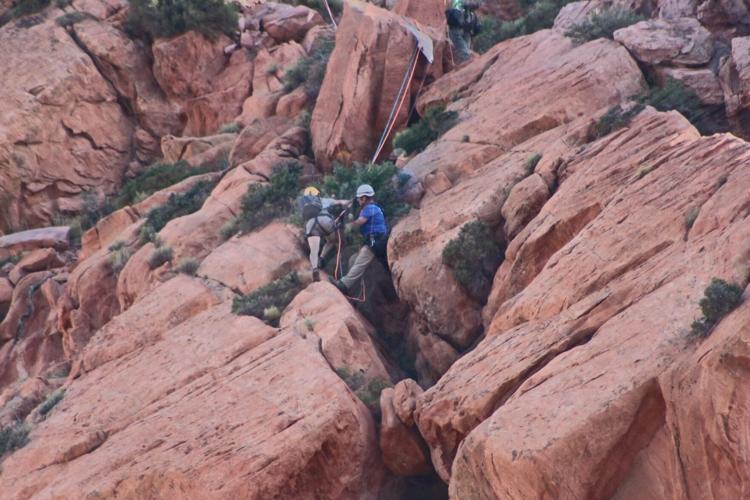 Trapped climber sleeps at edge of 600-foot cliff overnight | Local News ...