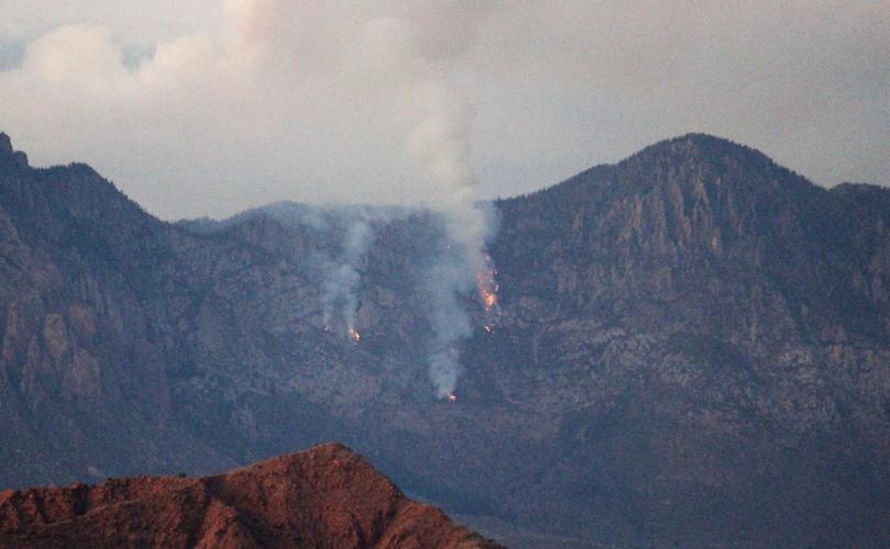 UPDATED: Fire on Pine Valley Mountain grows to 100 acres with 0% ...